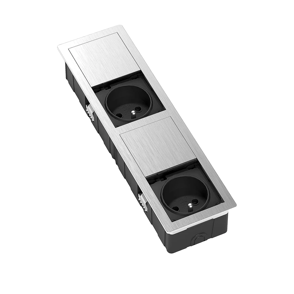 ASA 06025E00021 VERSAHIT MONO COMBI Vestavná zásuvková jednotka, 2x zá ...